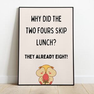 Funny Math Posters Set of 6, Classroom Posters, Math Classroom Decor ...