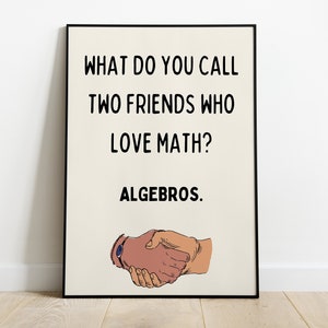 Funny Math Posters Set of 6 Classroom Posters Math Classroom - Etsy