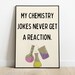 Funny Chemistry Posters Set of 6, Science Posters, Science Classroom ...