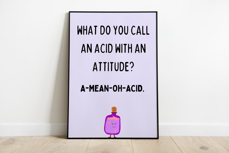 Funny Chemistry Posters Set of 6, Science Posters, Science Classroom ...