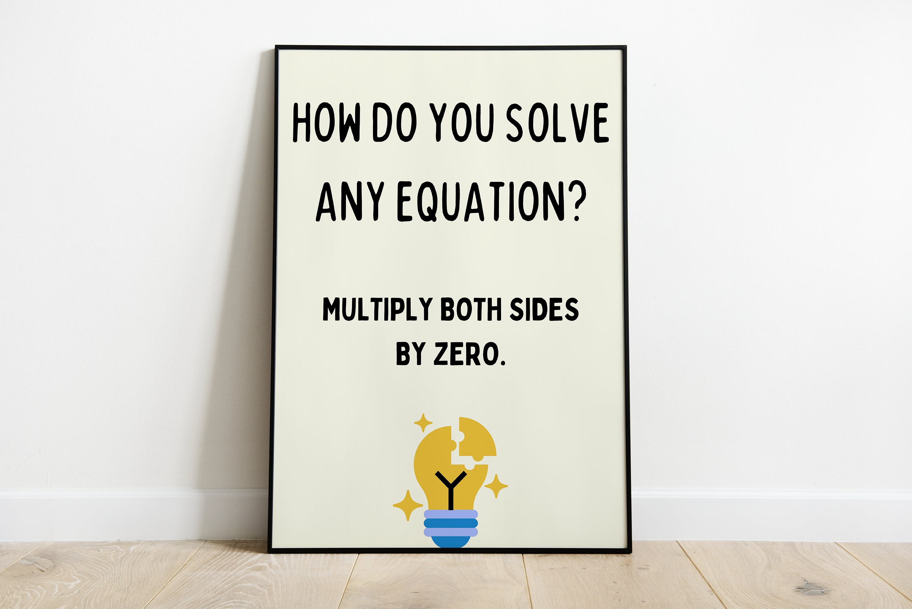 Funny Math Posters Set of 6 Classroom Posters, Math Classroom Decor ...
