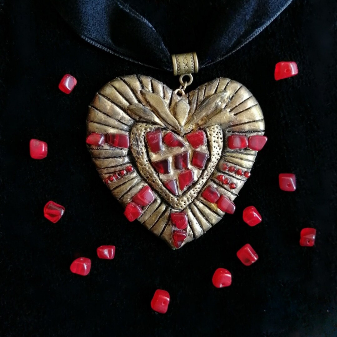 Medieval Romantic Heart, Valentine's Day Present, Victorian Style ...