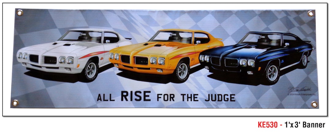 1970 GTO Judge Hardtop Banner 1 Ft by 3 Ft - Etsy