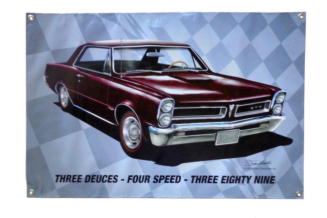 1965 Pontiac GTO 2 Ft by 3 Ft 13 Banner - Etsy