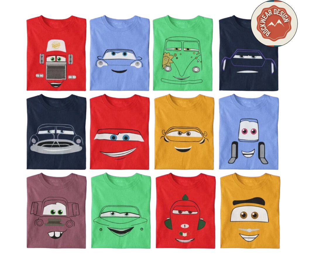 Cars Costume Matching Shirt,funny Cars Face Outline Family Matching ...