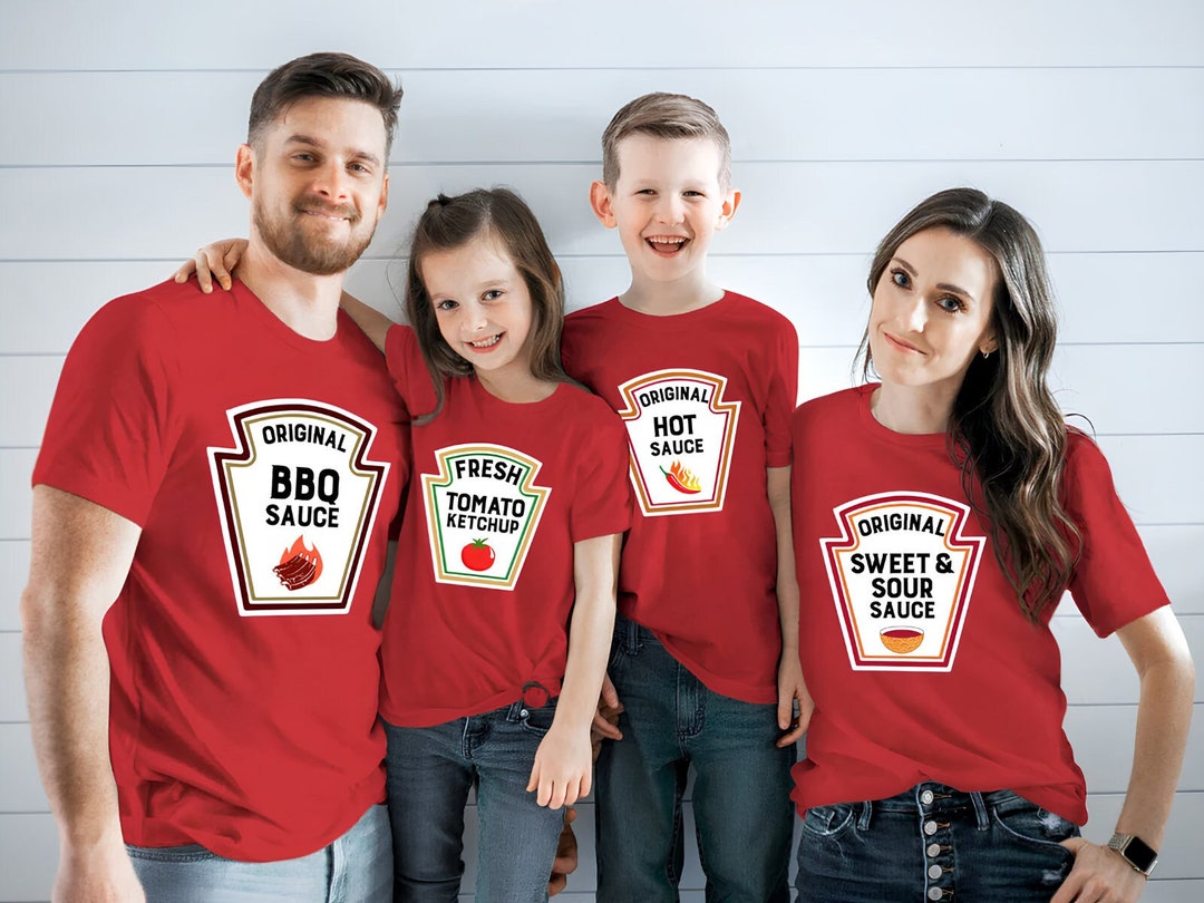 Condiment Groups Matching Shirts for Halloween, Halloween Family Group ...