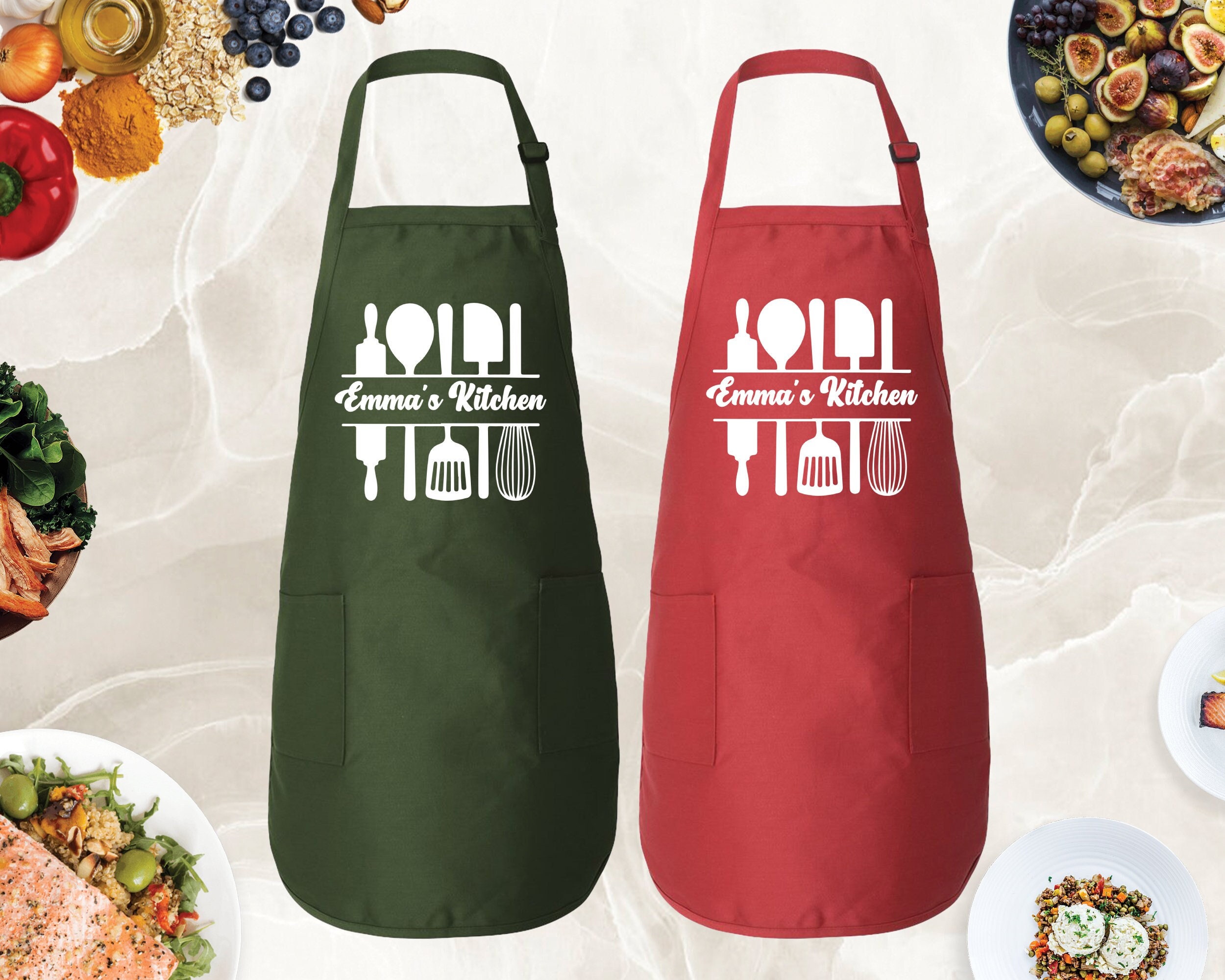 Customized Apron,personalized Apron,christmas Apron,apron Gift for ...