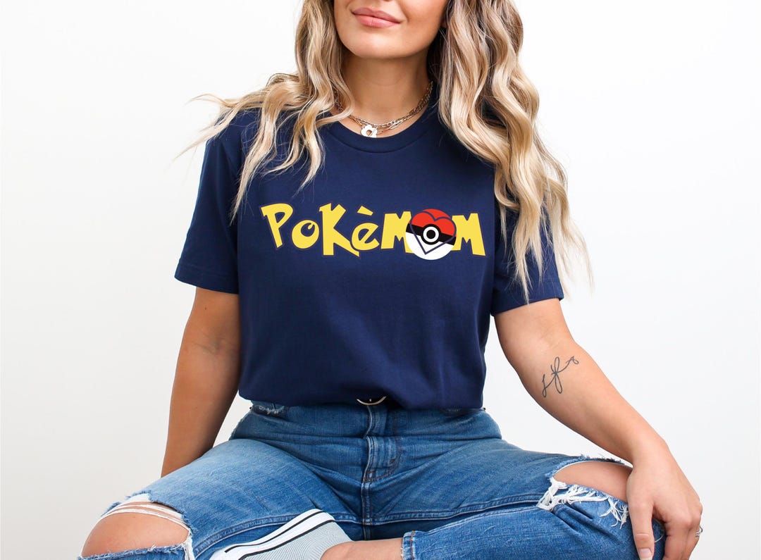 Pokemon Shirt, Cute Mom Tee, Mother's Day Tee, Pokemon Shirt Retro ...