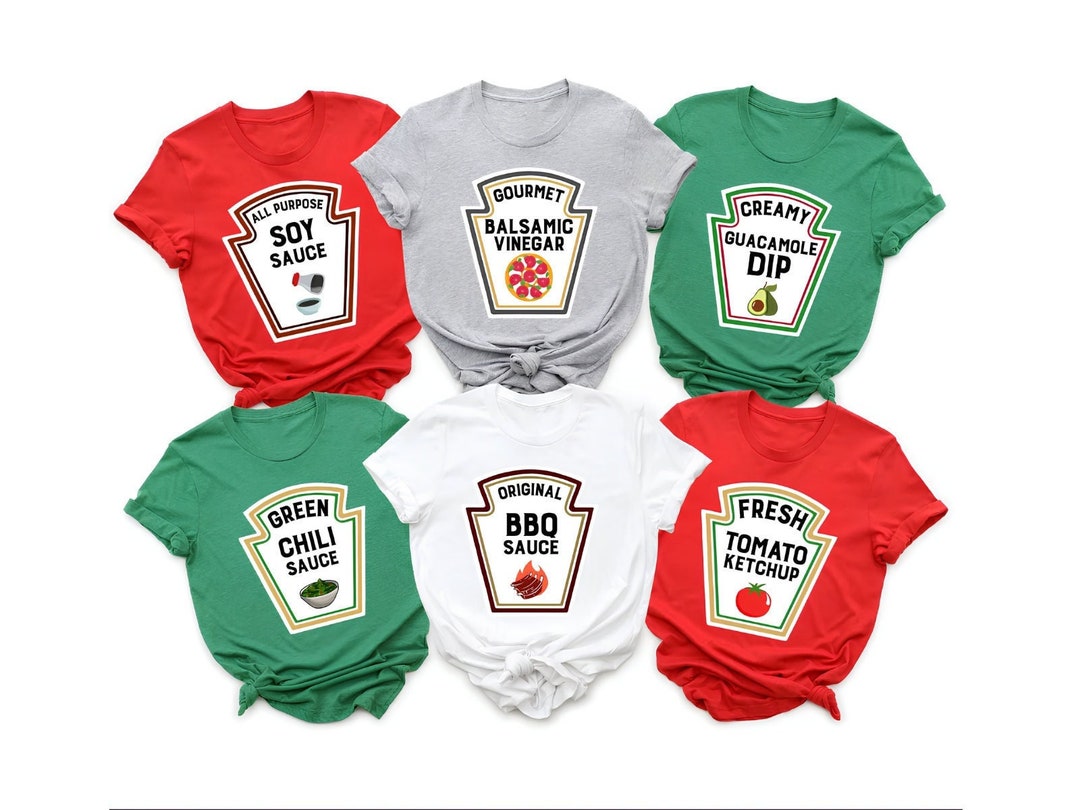 Condiment Groups Matching Shirts for Halloween, Halloween Family Group ...
