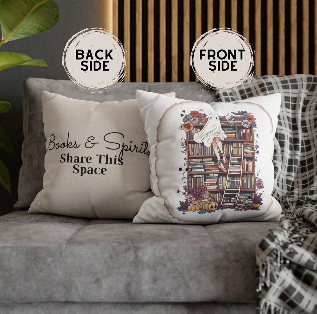 Reading TBR Pillow Cover for Book Fans, Spirit Cozy Home Decor, Book ...