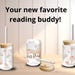 Cozy Reading Glass Can Cup, Cute Pumpkin Book Ice Coffee Tumbler, Cold ...
