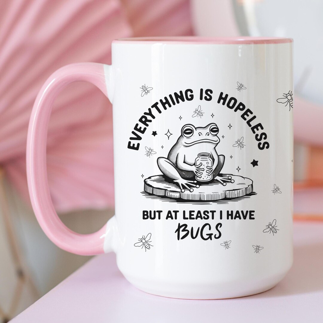 Funny Mental Health Frog Cottagecore Mug, Toat Lover Gift Nature ...