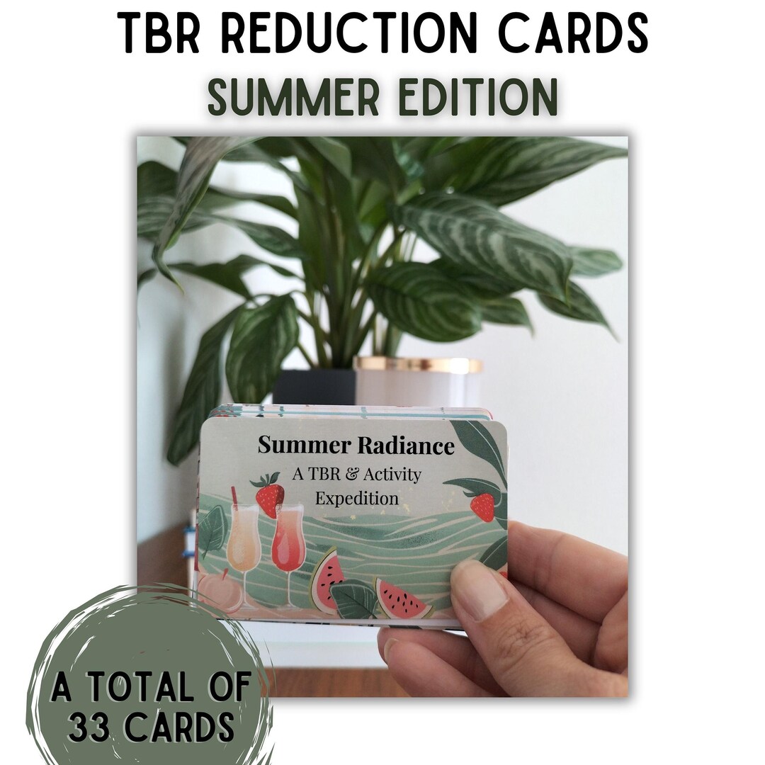 TBR Reduction Cards Set, Reading Prompts for Booknerd Custom, Sub ...