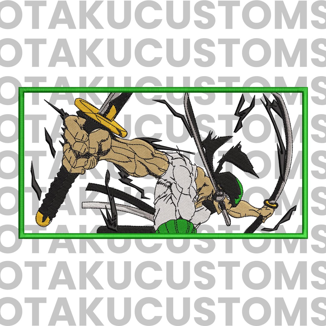 Zoro One Piece Embroidery Custom Design - Etsy