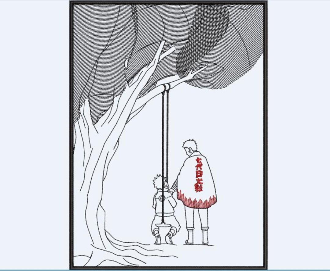 Naruto Tree Custom Made Embroidery File - Etsy
