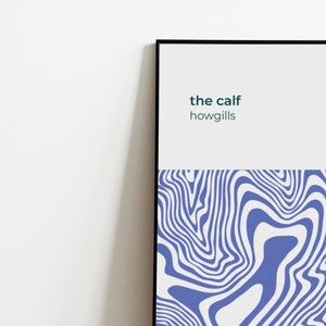 The Calf - Howgills - Contour Print - Etsy