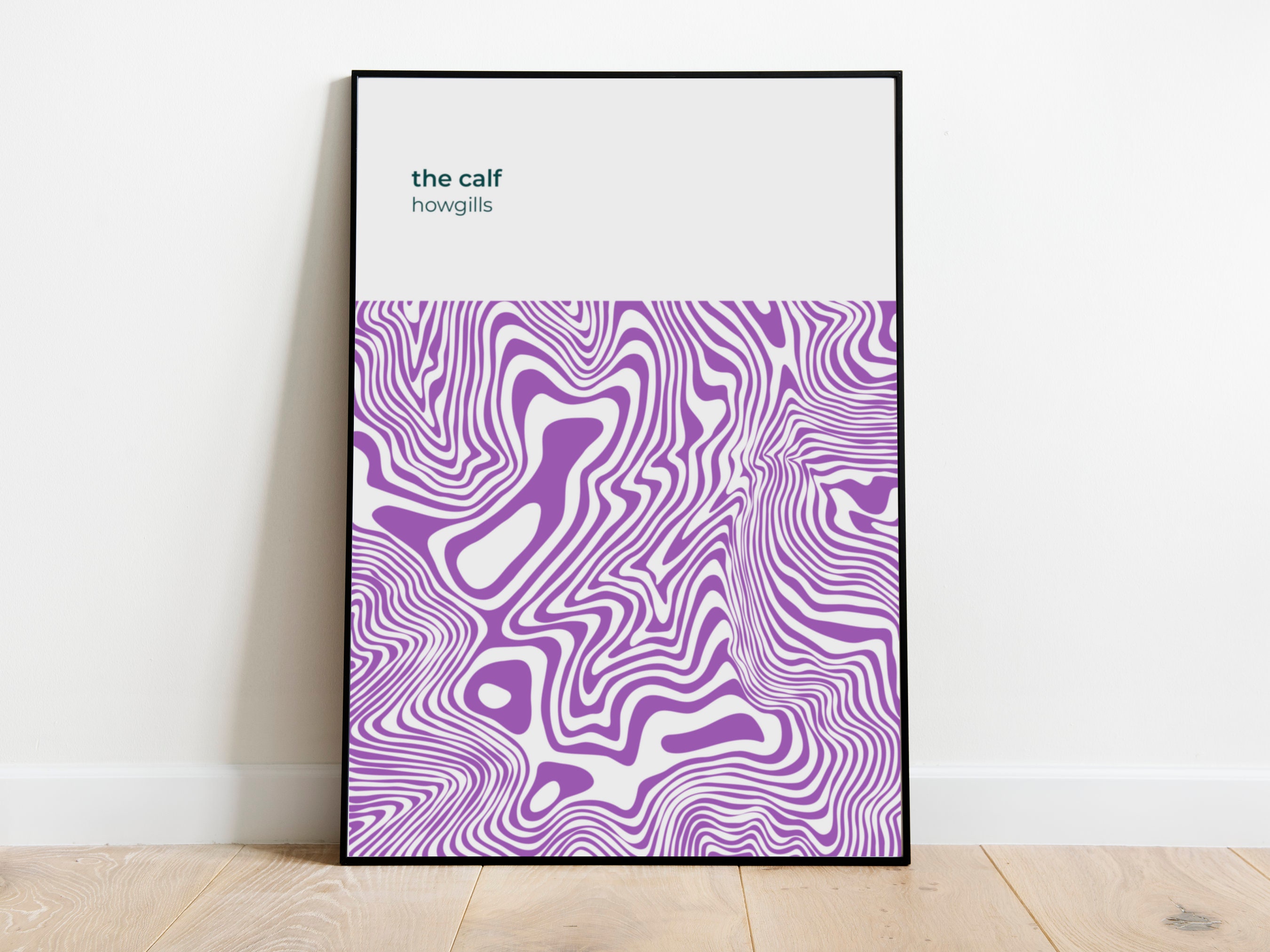 The Calf - Howgills - Contour Print - Etsy