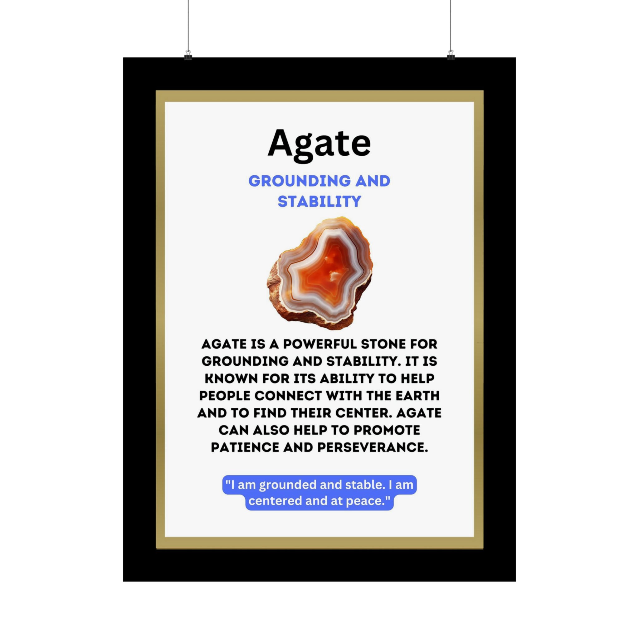 Agate Crystal Healing Posters High-vibration Energy Art - Etsy