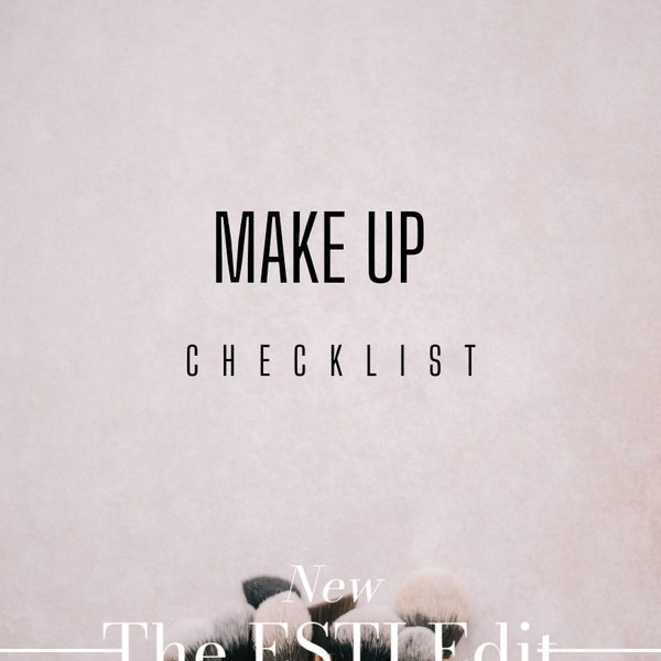 Esthetician Checklist - Etsy
