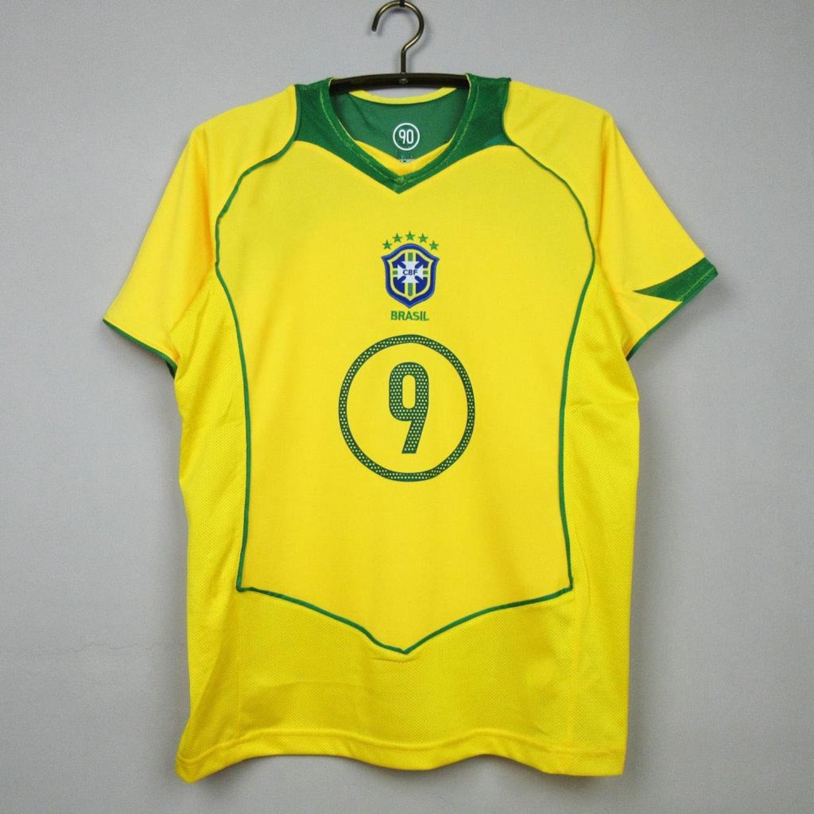 Brazil Home Retro 2004 Jersey - Etsy