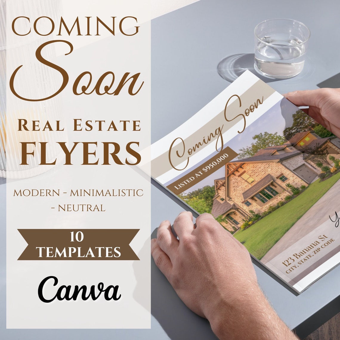 Real Estate Coming Soon Flyers: Minimalist Canva Templates (digital ...