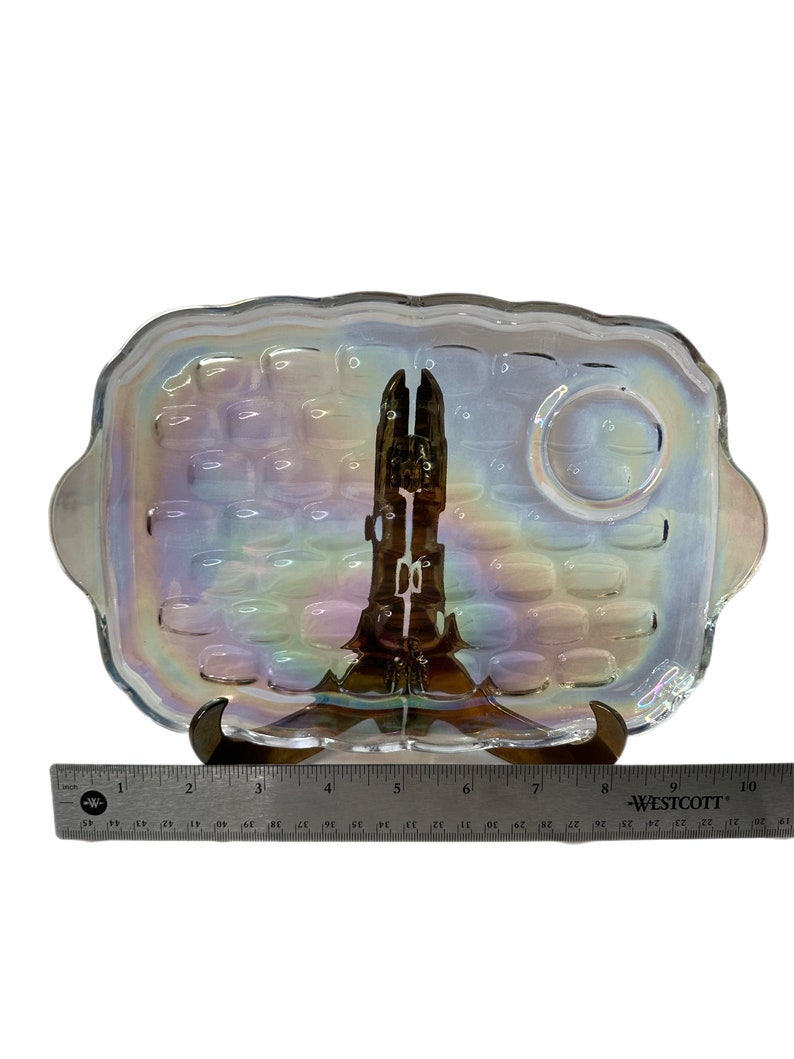 Vintage Rolling Tray MCM Glass Rolling Tray Vintage Stoner Gifts for ...