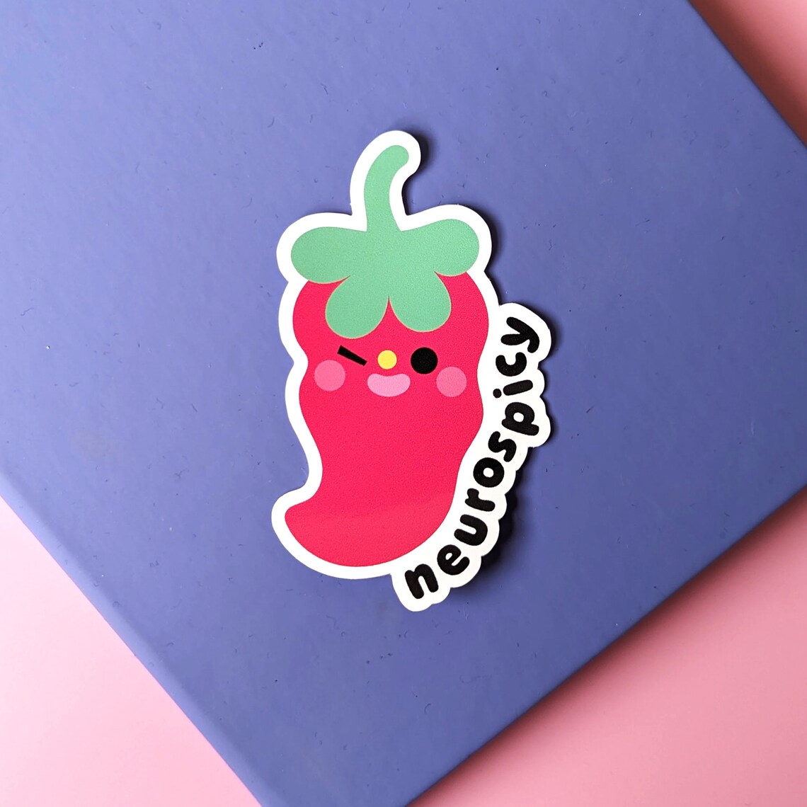 Cute Neurospicy Chilli Pepper Sticker Neurodivergent Gift for Autism ...