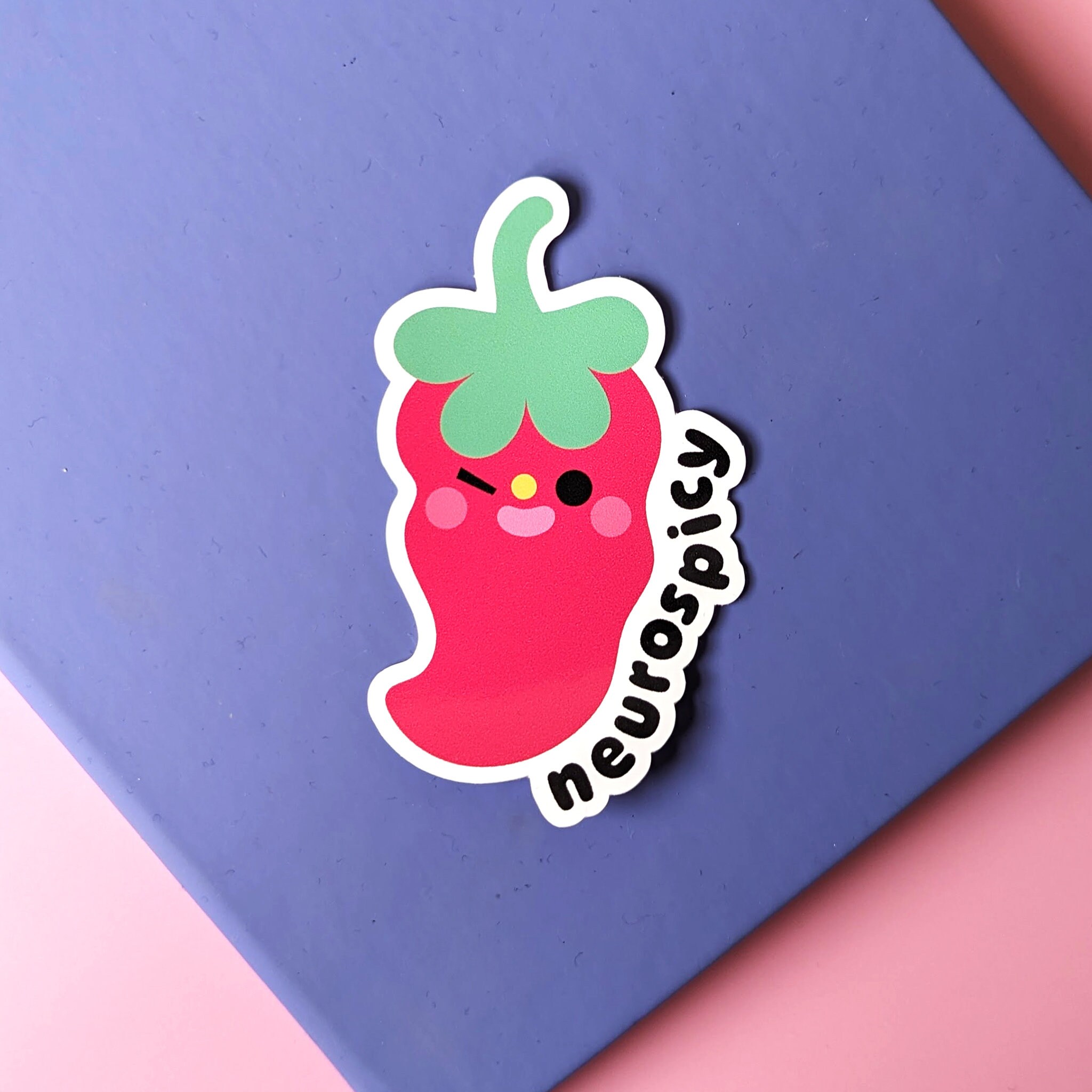 Cute Neurospicy Chilli Pepper Sticker Neurodivergent Gift for Autism ...