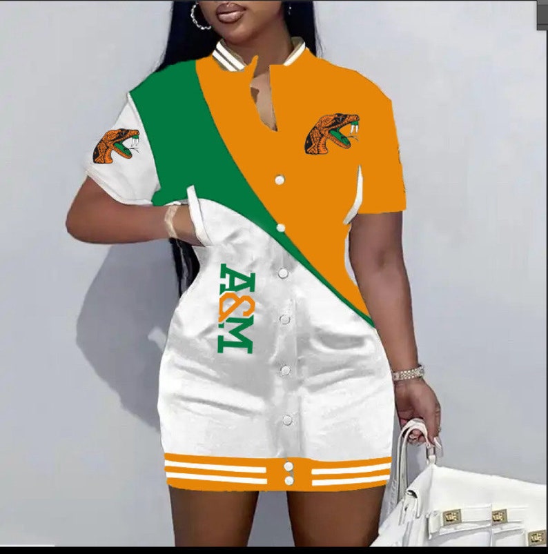 Stylish Women's FAMU Sports Insprired Pocket Dress, Comfy and Trendy ...