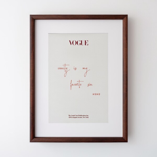 Vogue Poster - Etsy