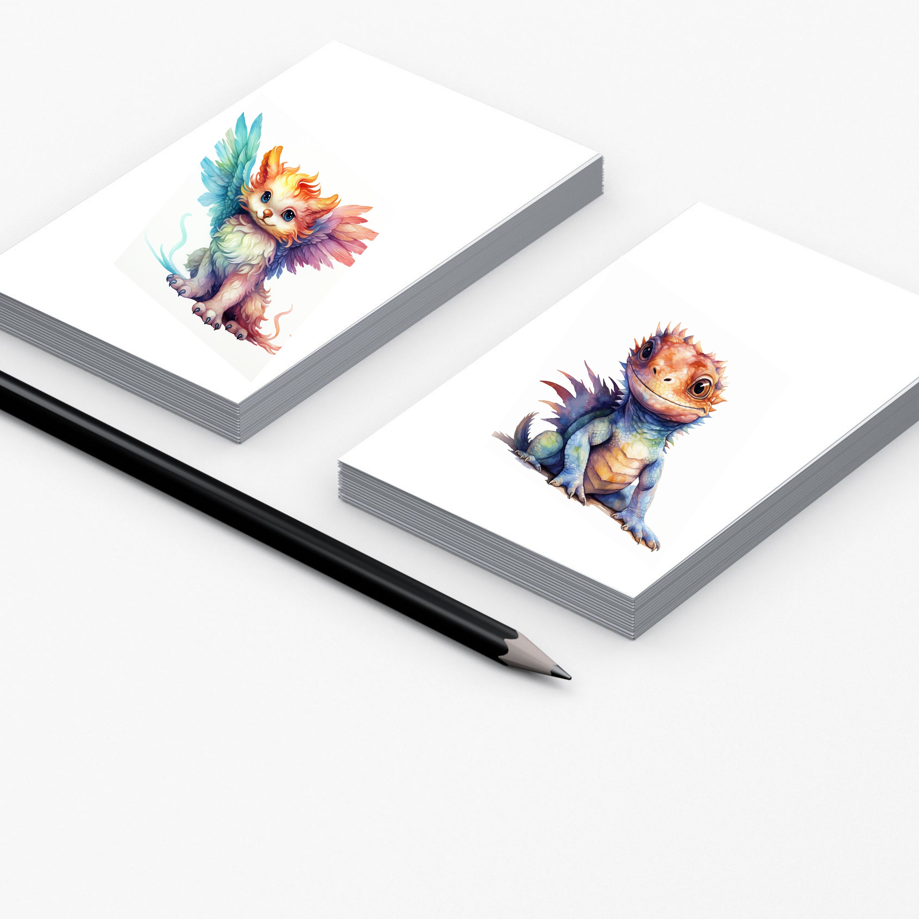 Mythical Creatures, Watercolor, Floral, Clipart, PNG Format, 10 High ...