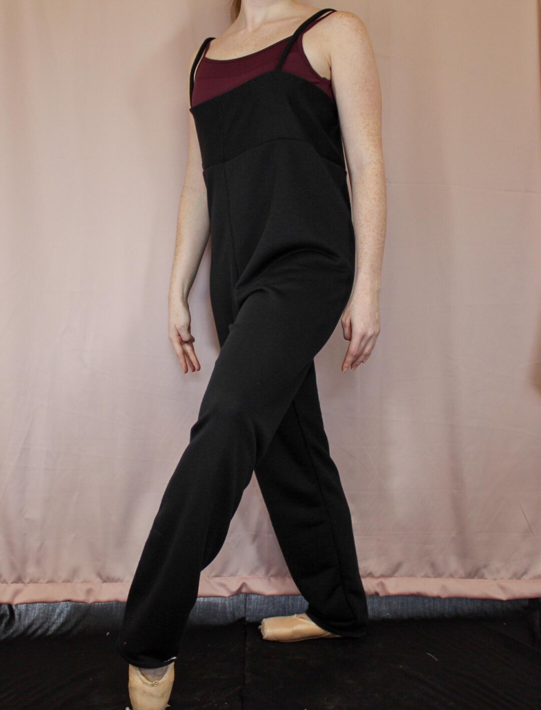 Ballet Jumpsuit in Black. Ballet Warmup Jumpsuit in Sizes XS, S, M, L ...