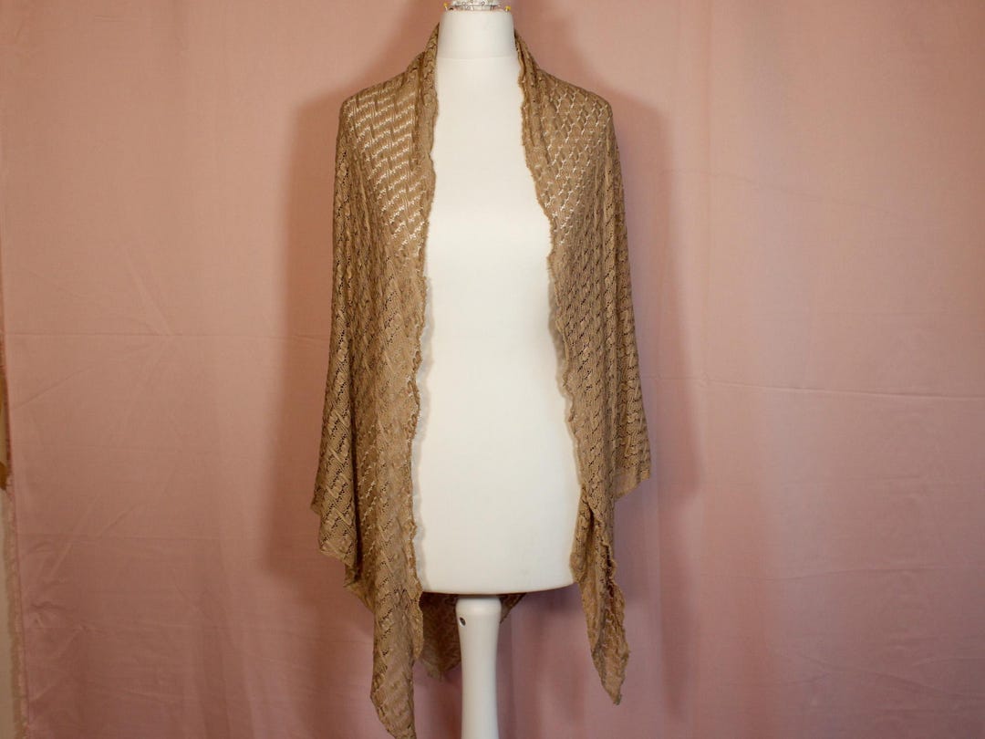 Long Wrap Shawl in Sand. Ballet Wrap Shawl. - Etsy