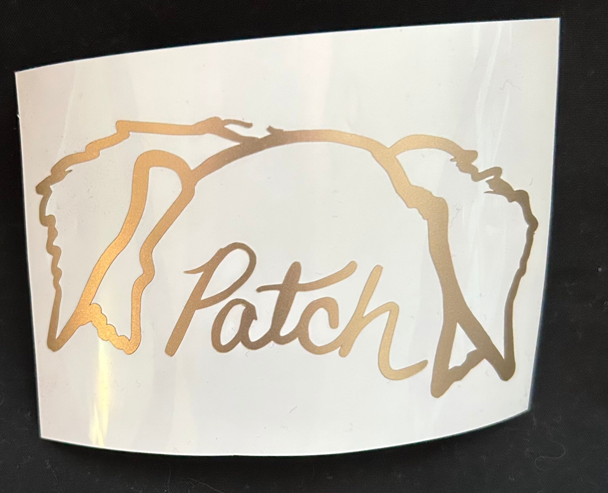 Custom Dog Ear Decal - Etsy