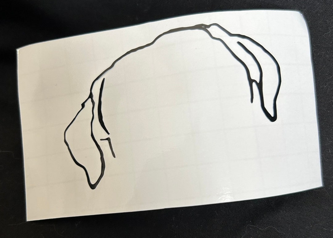 Custom Dog Ear Decal - Etsy