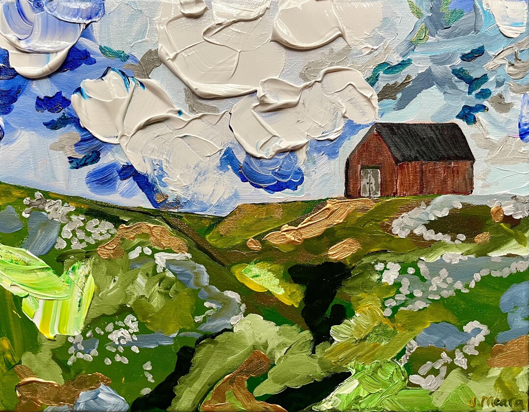 Farm Life Painting Farm Wall Art - Etsy