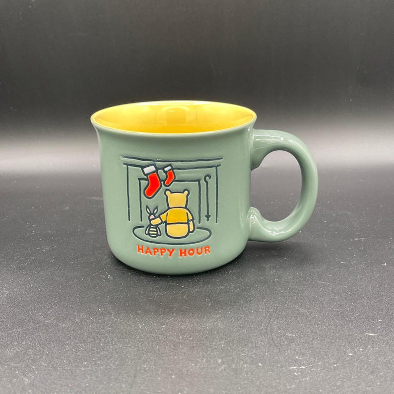 Winnie the Pooh 'happy Hour' Christmas Coffee Mug - Life is Good - Etsy