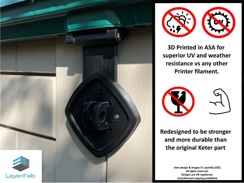 Keter W26A Store-it-out High Strength Replacement Padlock Lock Hinge - Etsy