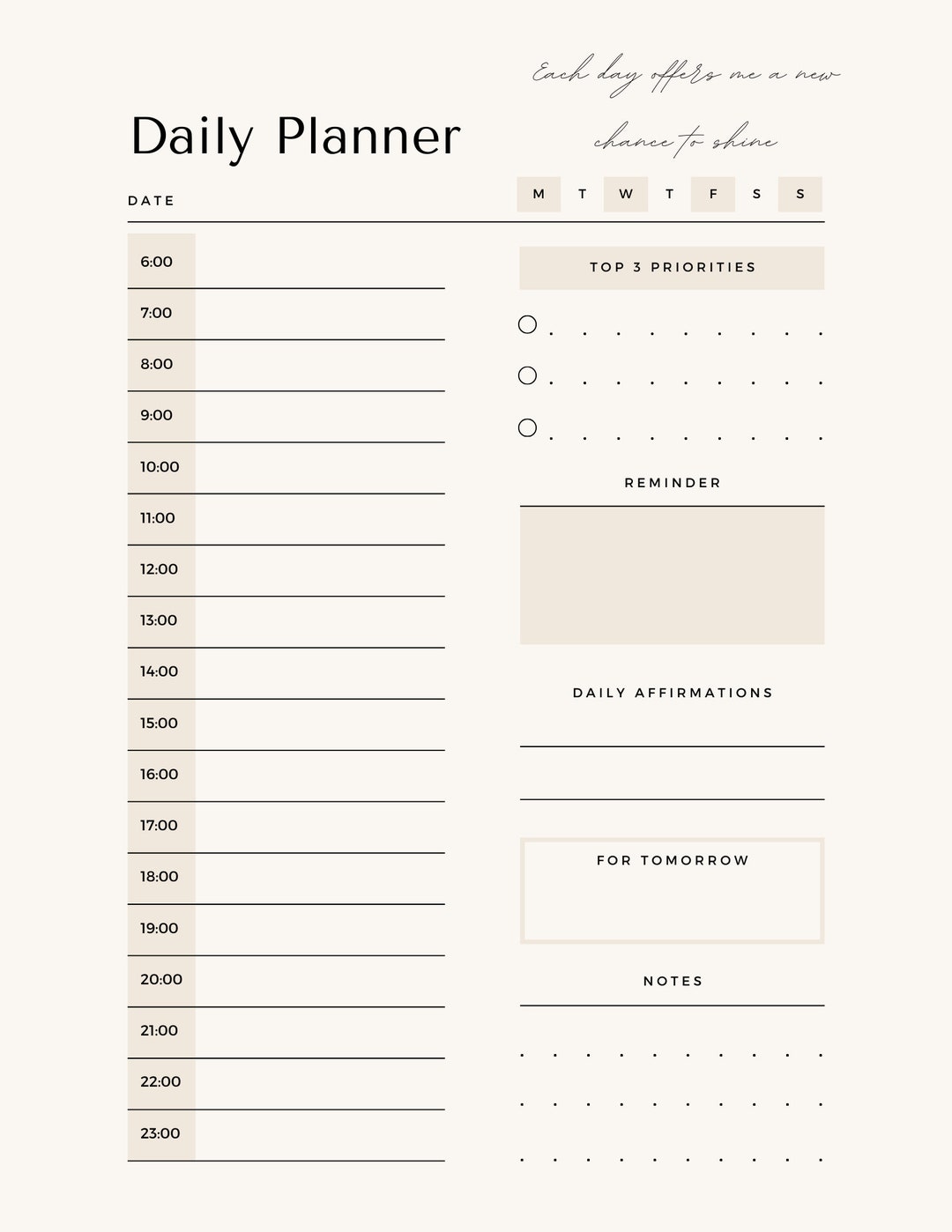 Motivational Daily Planner Undated - Etsy