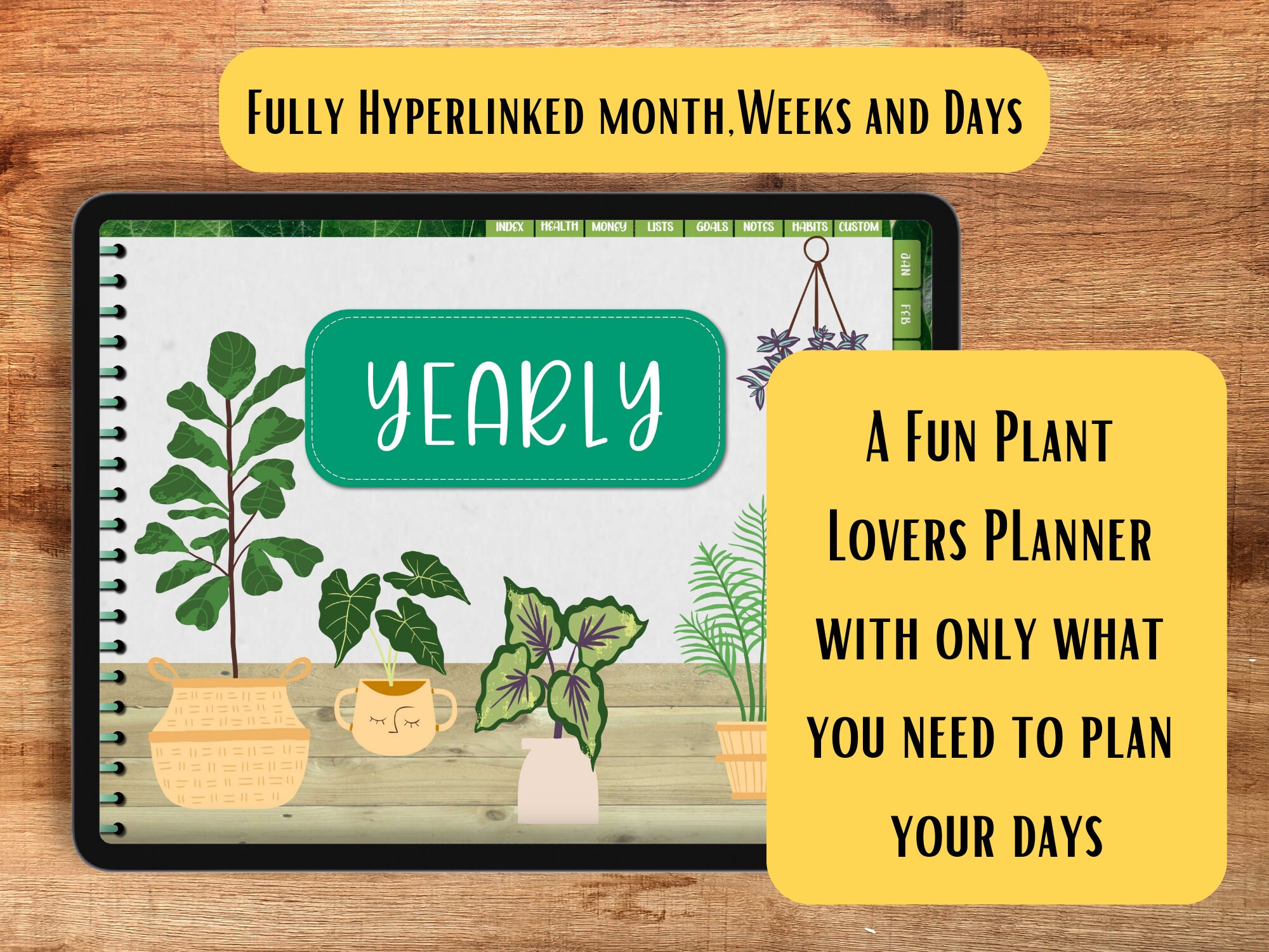 2024 Dated you Grow Girl Digital Planner, All-in-one Dated Planner ...