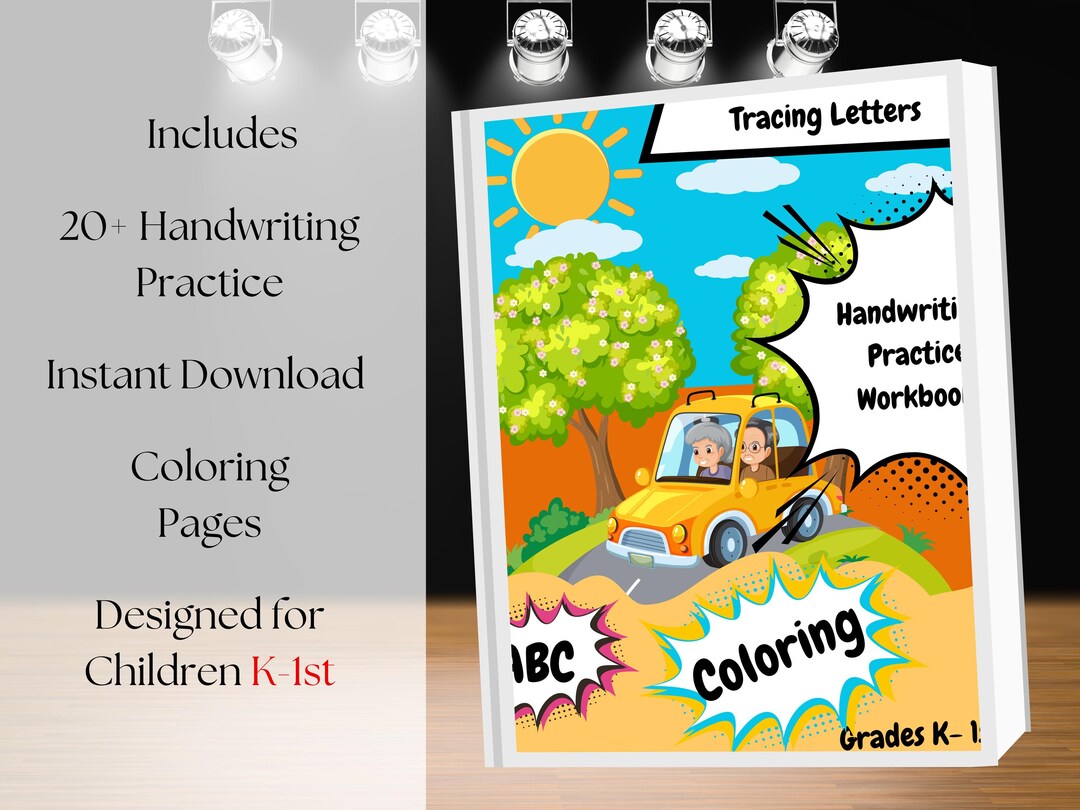K-1st Grade Handwriting Practice Workbook - Etsy