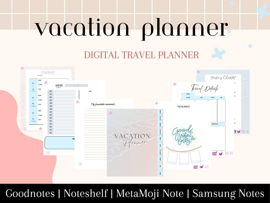 Digital Trip Planner - Etsy