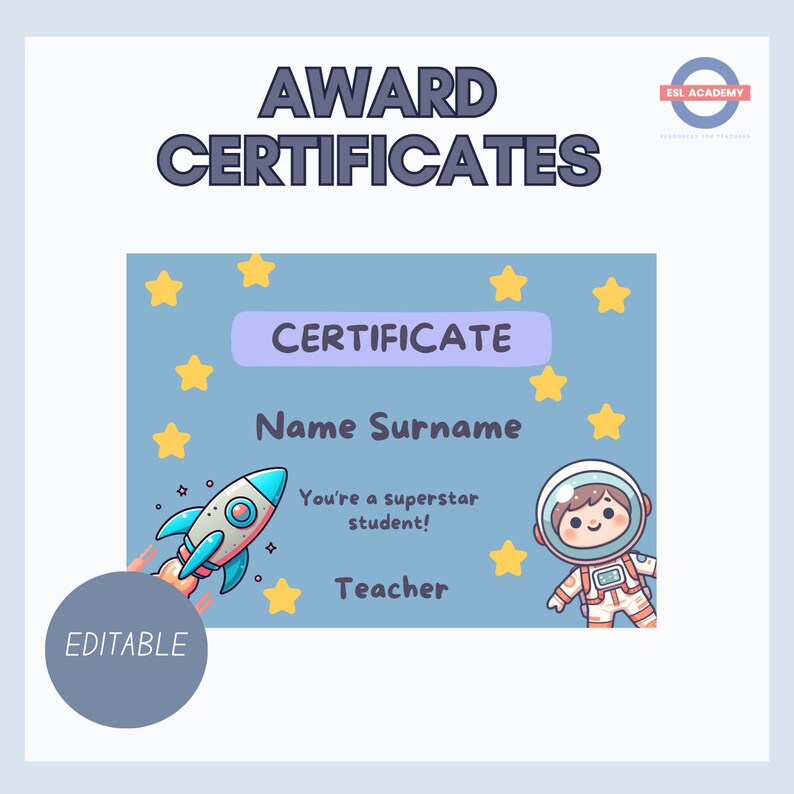4 Cute Certificate Templates to Celebrate the End of the School Year ...