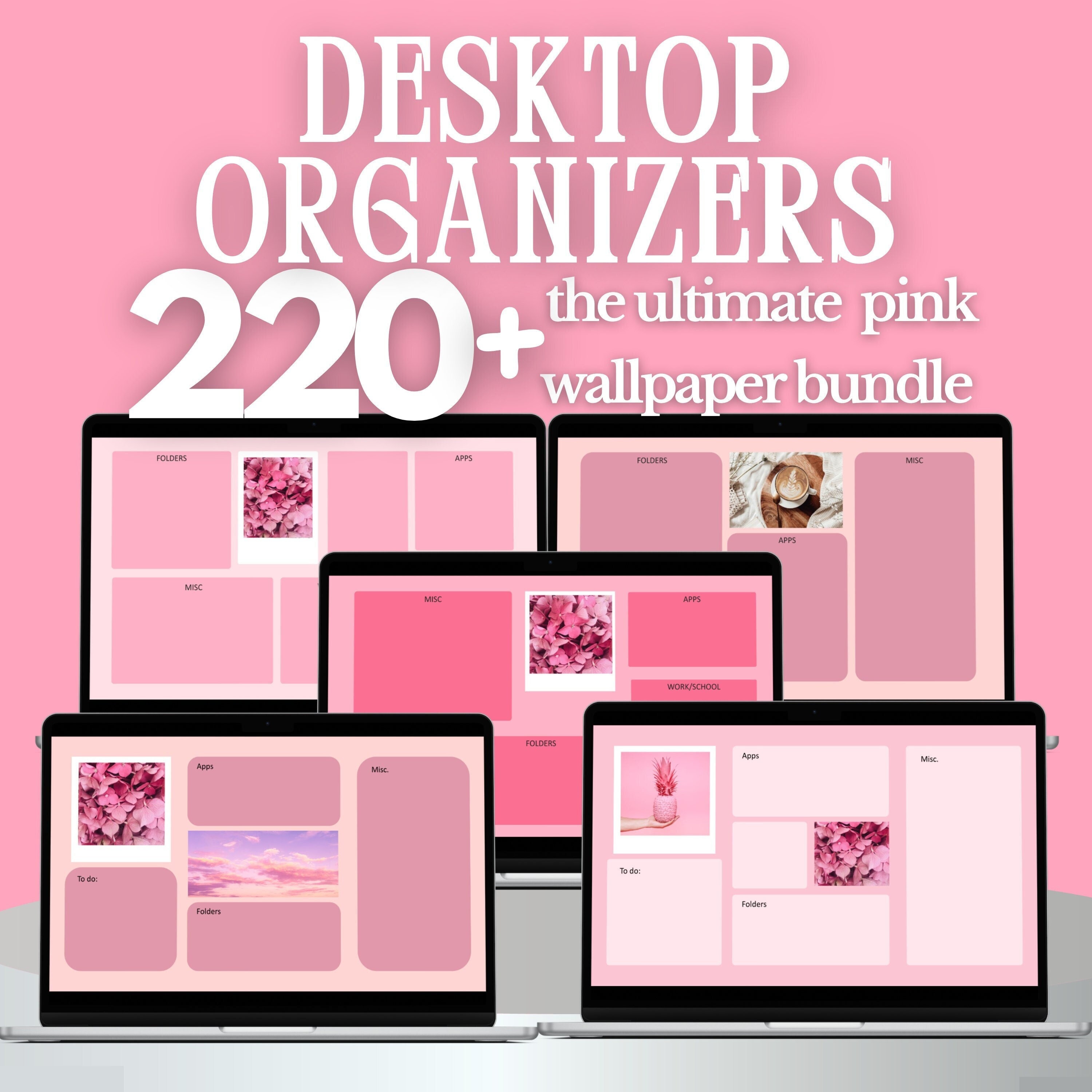 Get Organized and Make Your Desktop Beautiful With This Ultimate Pink ...
