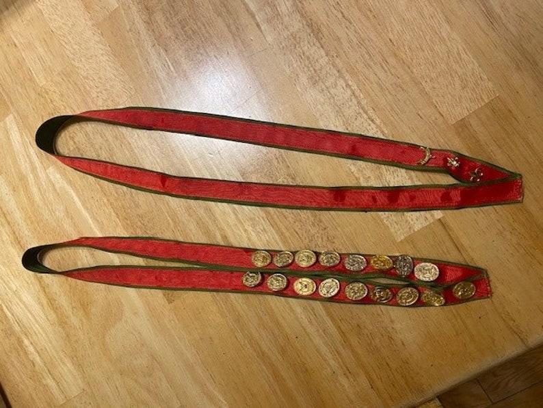 Parent Award Lanyard / Ribbon (red & Green) for Displaying of Rank and ...