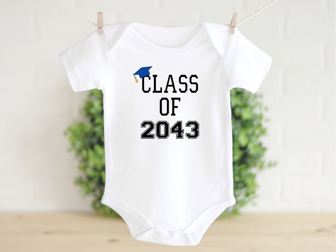 Custom Class of 2043 Bodysuit, Teacher Baby Shower Gift - Etsy