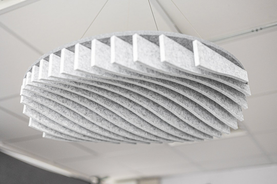 Stylish Acoustic Panel Ceiling Design Featuring 3D Acoustic PET Felt ...