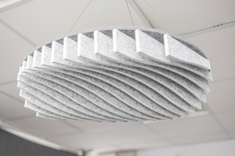 Stylish Acoustic Panel Ceiling Design Featuring 3D Acoustic PET Felt ...