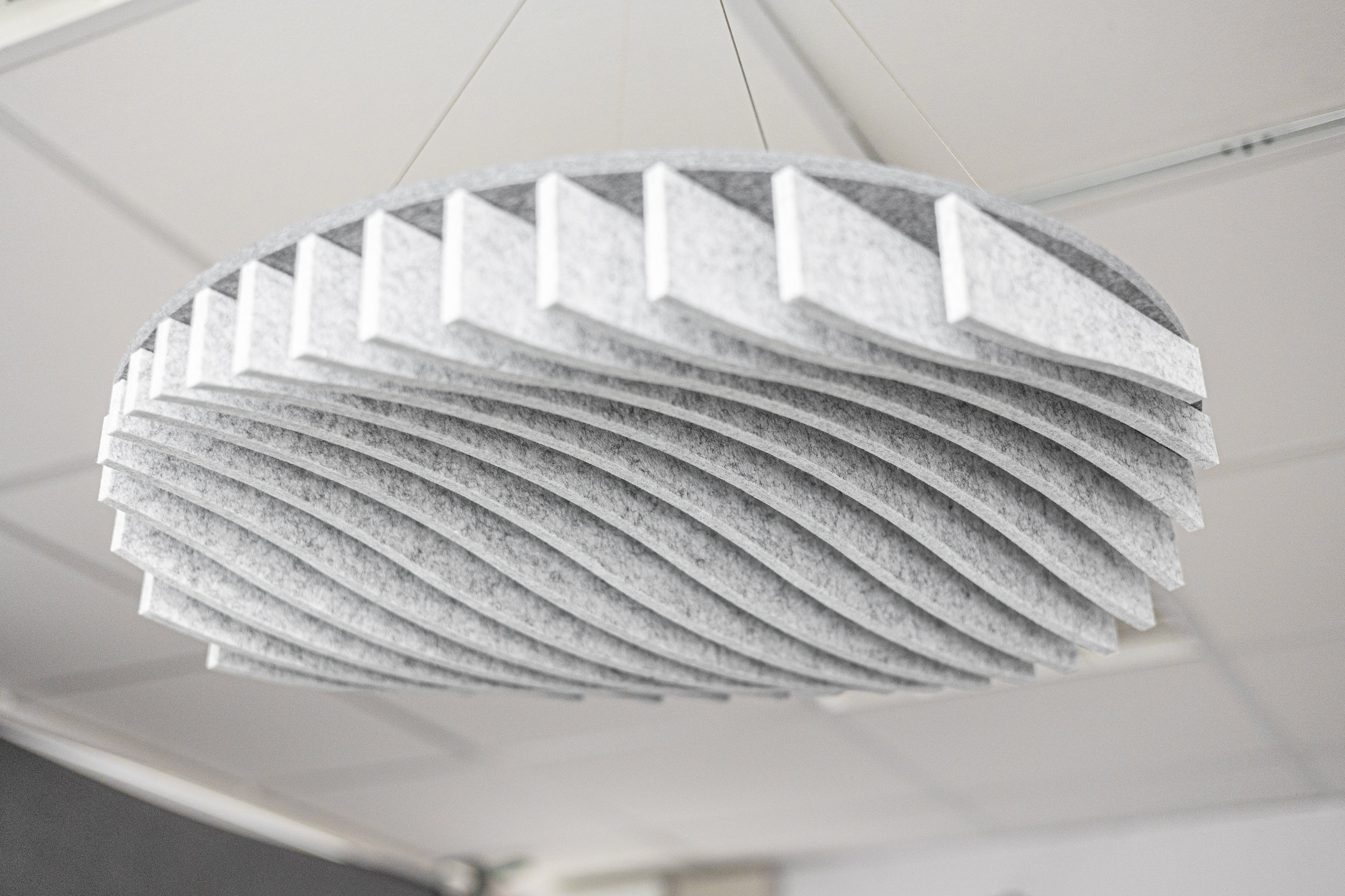 Stylish Acoustic Panel Ceiling Design Featuring 3D Acoustic PET Felt ...