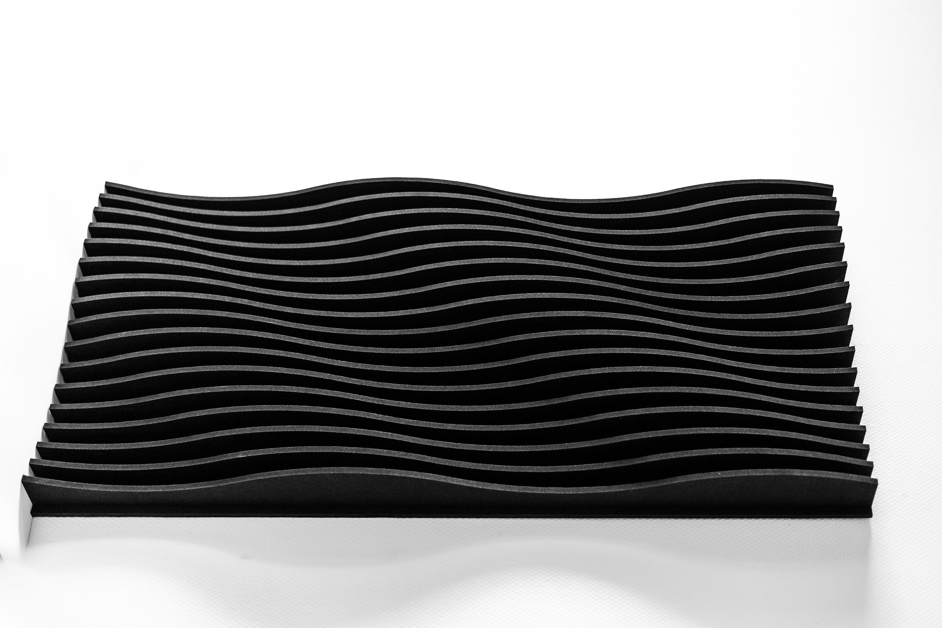 Handmade PET Felt 3D Waves Acoustic Panel: Sound Dampening Wall Art - Etsy